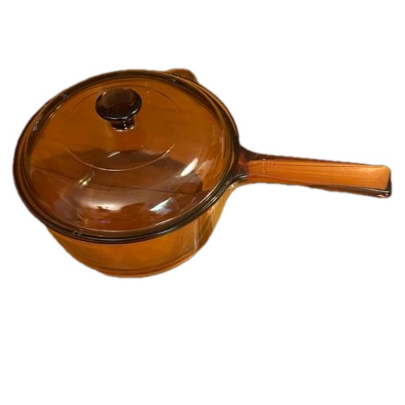 Corningware | Kitchen | Vintage Corning Vision 5 Quart Amber Glass ...